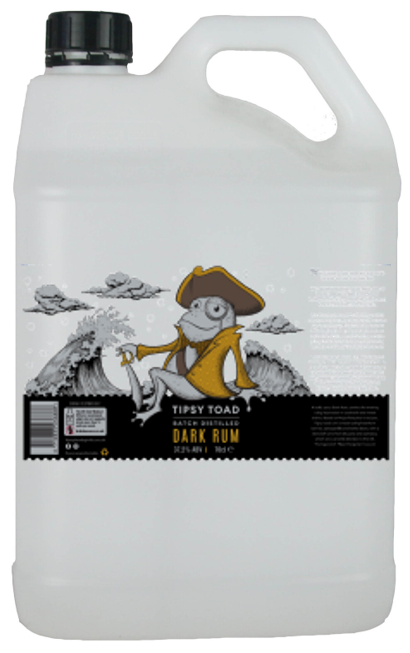 Tipsy Toad Dark Rum 37.5% DISTILLERY TRADE ORDERS