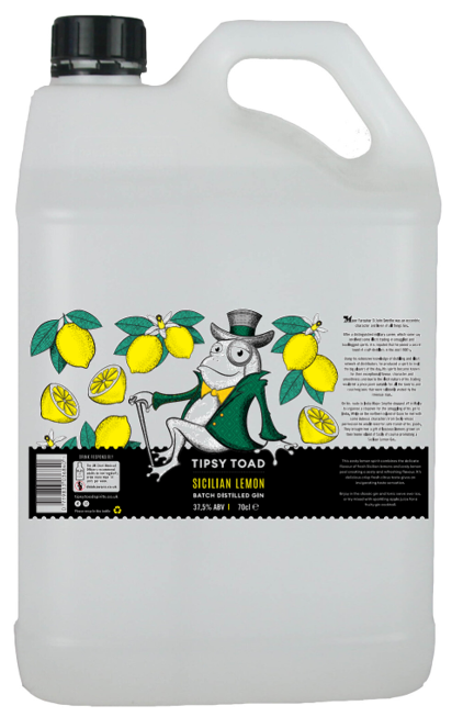 Tipsy Toad Sicilian Lemon Gin 37.5%